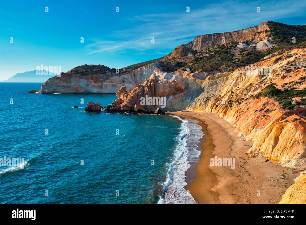 Milos greece beaches hi-res stock photography and images - Alamy