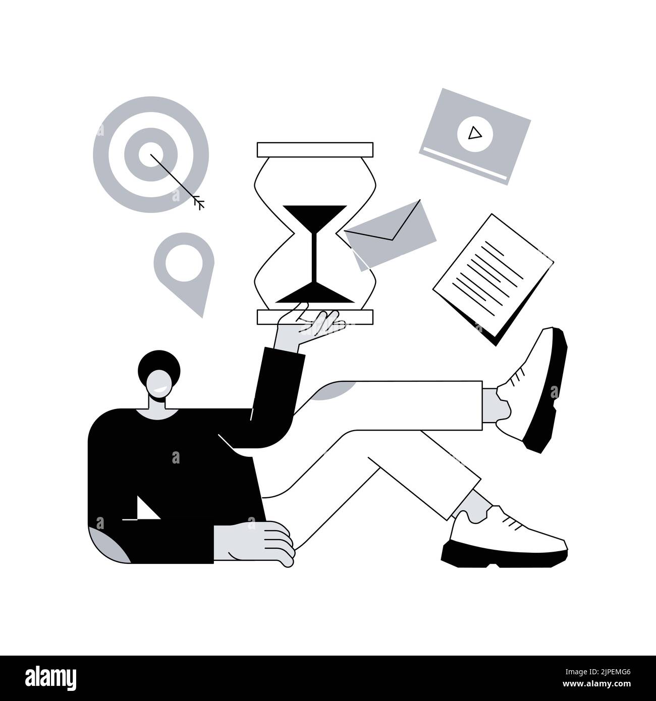 Self management abstract concept vector illustration. Personal ...