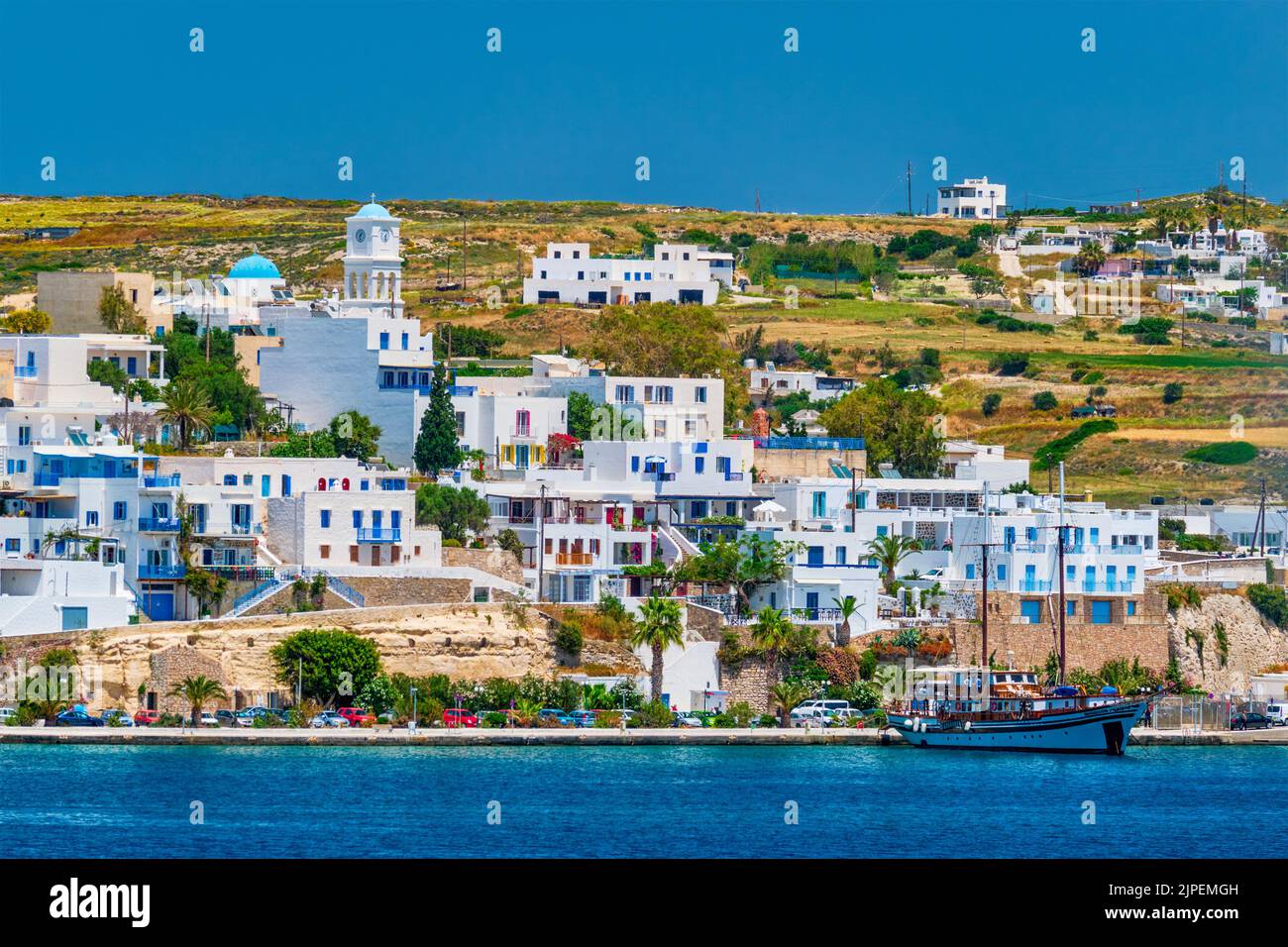Milos island adamantas hi-res stock photography and images - Alamy