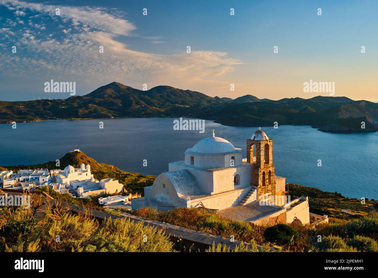 aegean sea, cyclades, milos, plaka, aegean seas, cyclades islands Stock ...