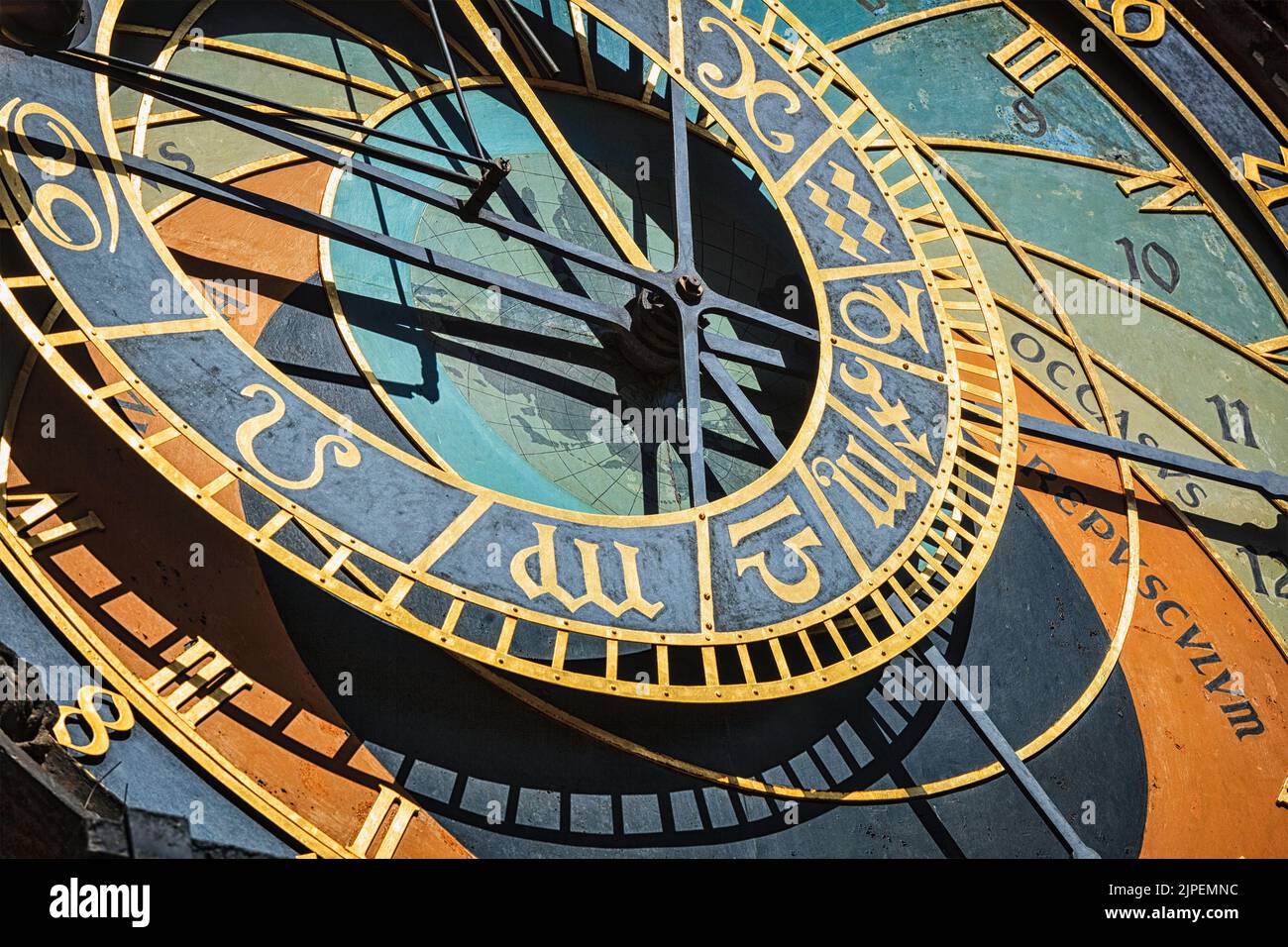 dial, prague astronomical clock, dials, pragues Stock Photo - Alamy