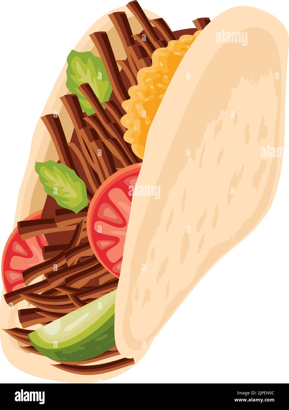 taco fresh food Stock Vector Image & Art - Alamy