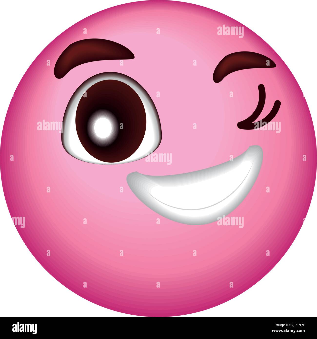 happy smile emoticon Stock Vector Image & Art - Alamy
