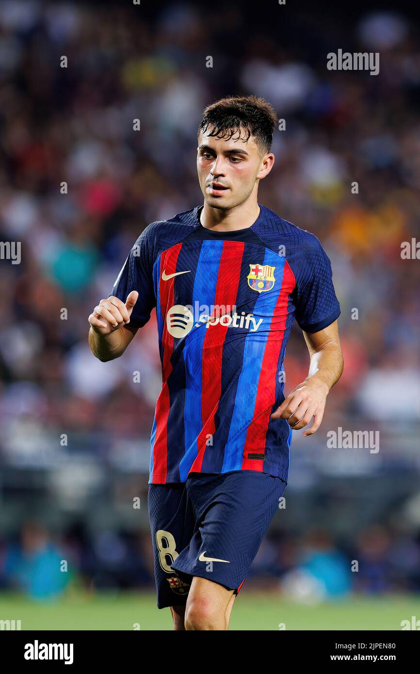 BARCELONA - AUG 13: Pedri Gonzalez in action during the LaLiga match ...