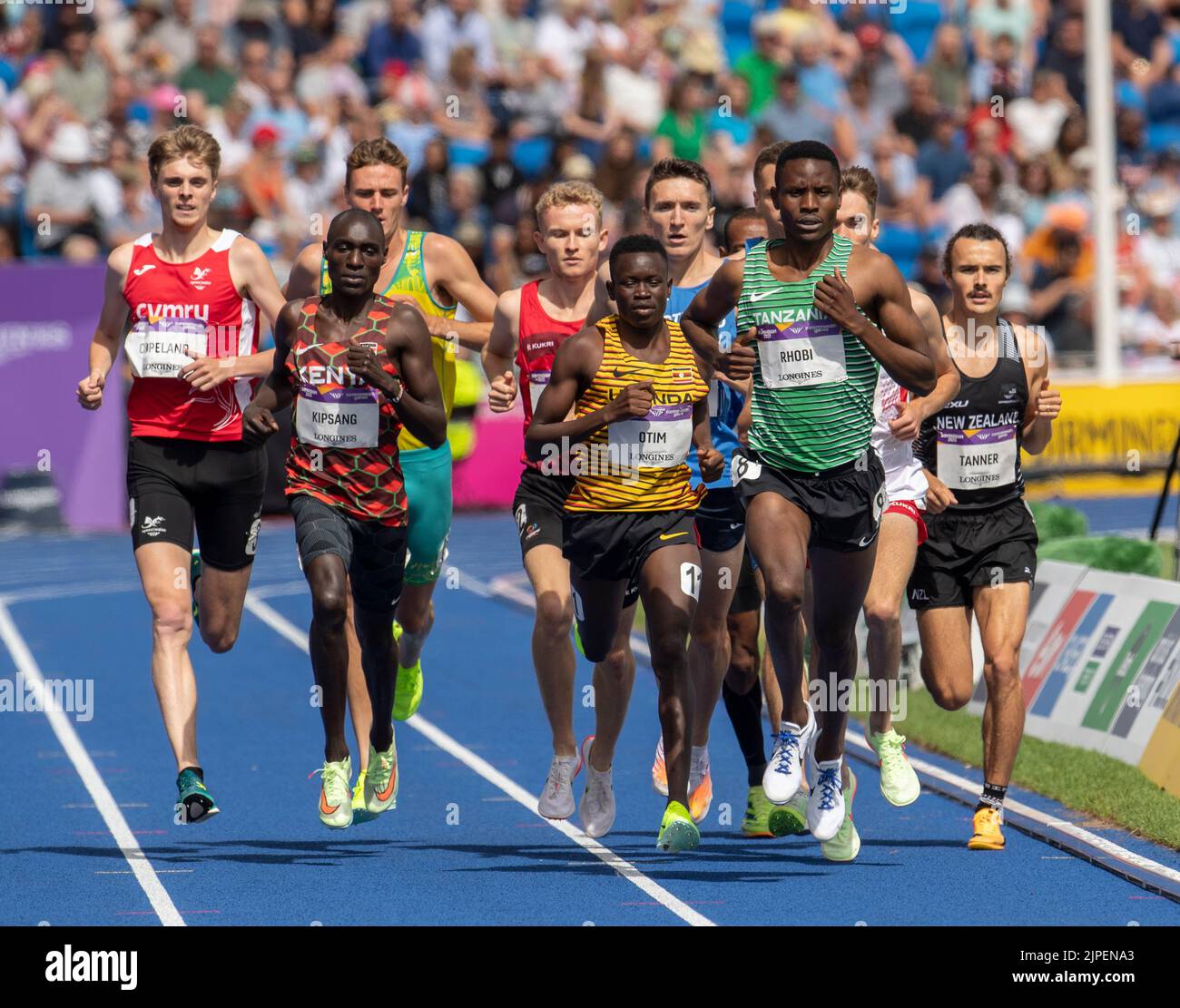 Abel Kipsang, Emmanuel Otim and Andrew Boniphace Rhobi competing in the ...