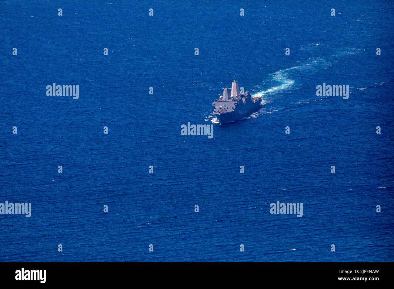 Pacific Ocean. 11th Aug, 2022. Amphibious transport dock ship USS ...