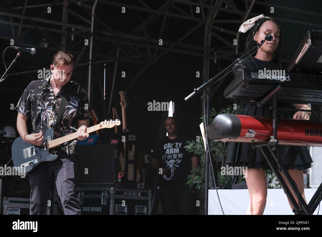 Winchester, UK. 14th Aug, 2022. (From L-R) Joshua Waters Rudge ...