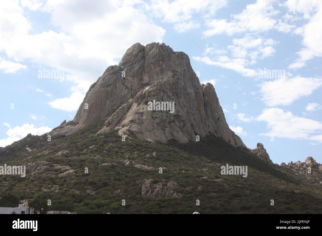 A beautiful view of the Pena de Bernal, Monolith in Mexico Stock Photo ...