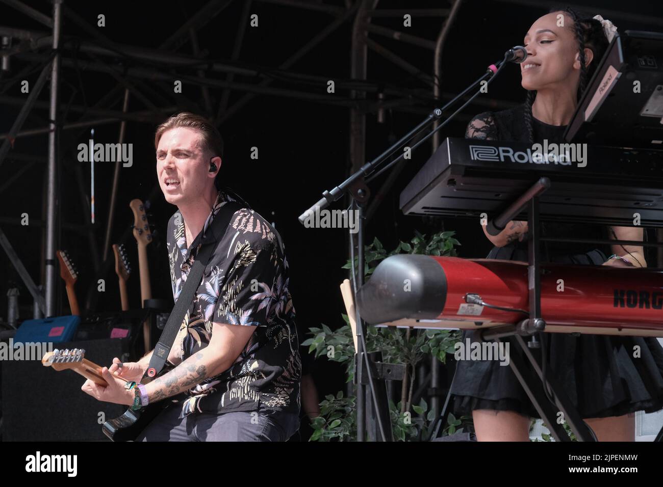 Winchester, UK. 14th Aug, 2022. (From L-R) Joshua Waters Rudge ...