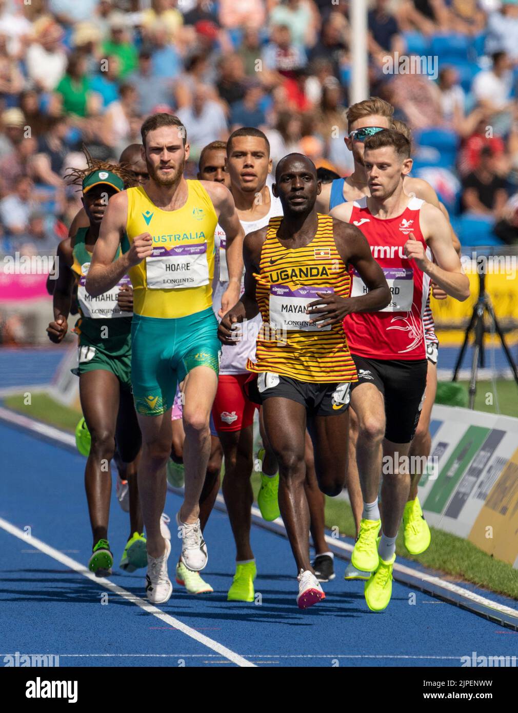 Abu Mayanja of Uganda competing in the men’s 1500m heats at ...