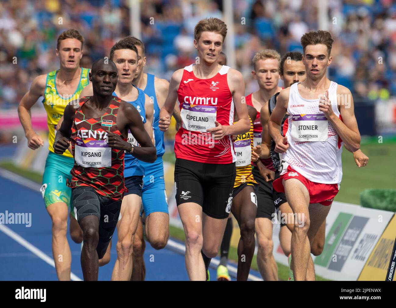 Abel Kipsang, Piers Copeland and Matthew Stonier competing in the men’s ...