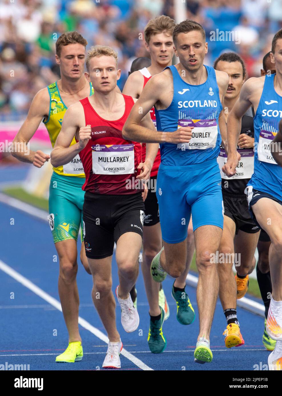 David Mullarkey of the Isle of Man competing in the men’s 1500m heats ...