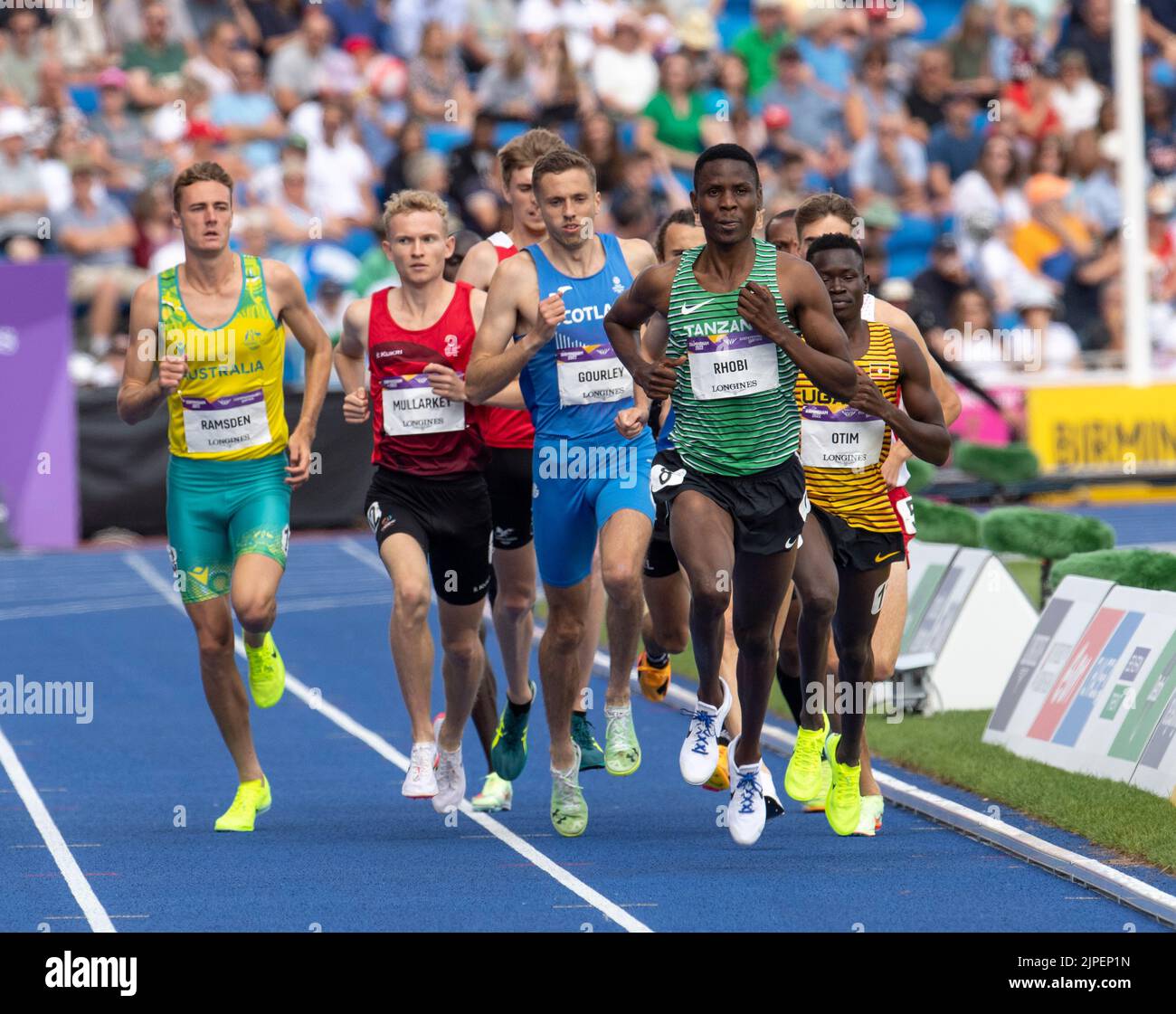 David Mullarkey and Andrew Boniphace Rhobi competing in the men’s 1500m ...