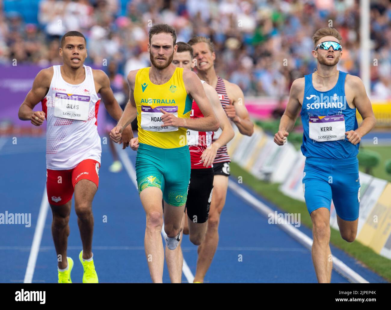 Elliot Giles, Oliver Hoare and Josh Kerr competing in the men’s 1500m ...