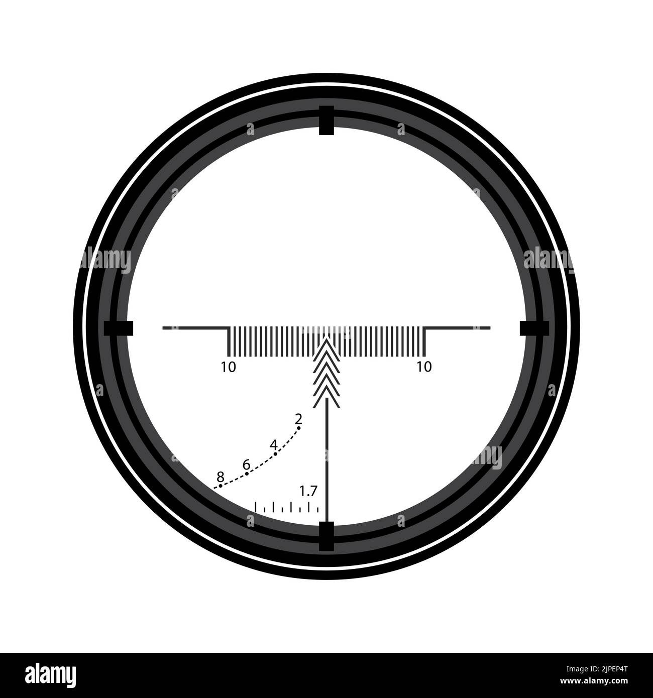 Telescopic rifle sight Stock Vector Images - Alamy