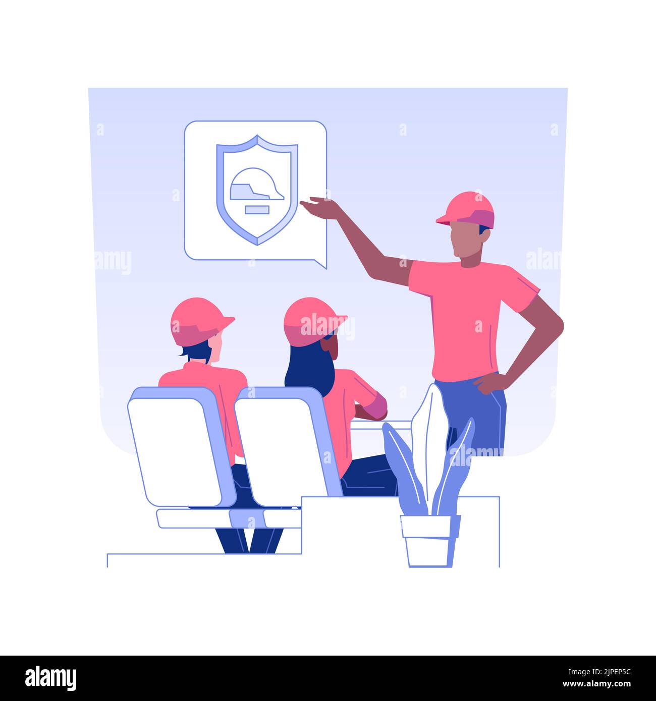 Occupational safety training isolated concept vector illustration ...