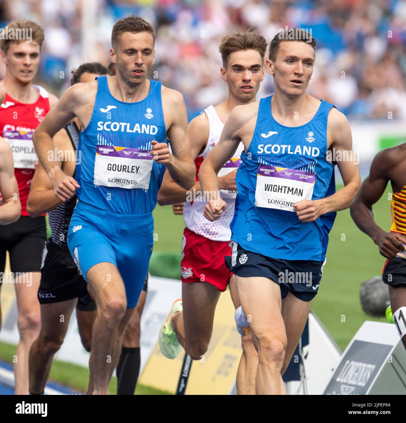 Jake Wightman of Scotland competing in the men’s 1500m heats at ...