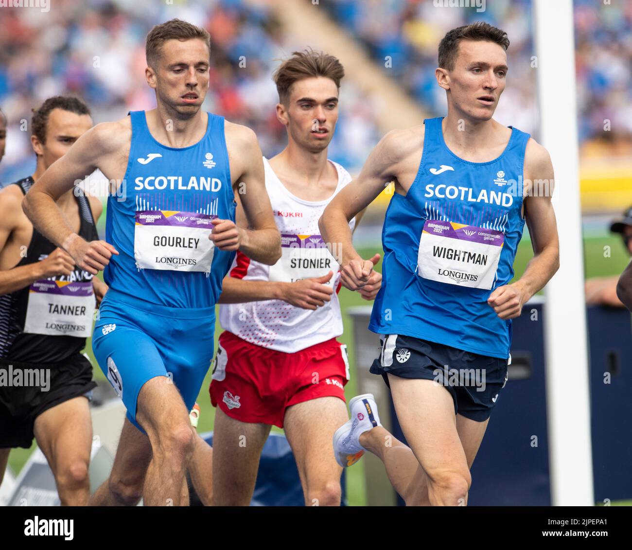 Jake Wightman of Scotland competing in the men’s 1500m heats at ...
