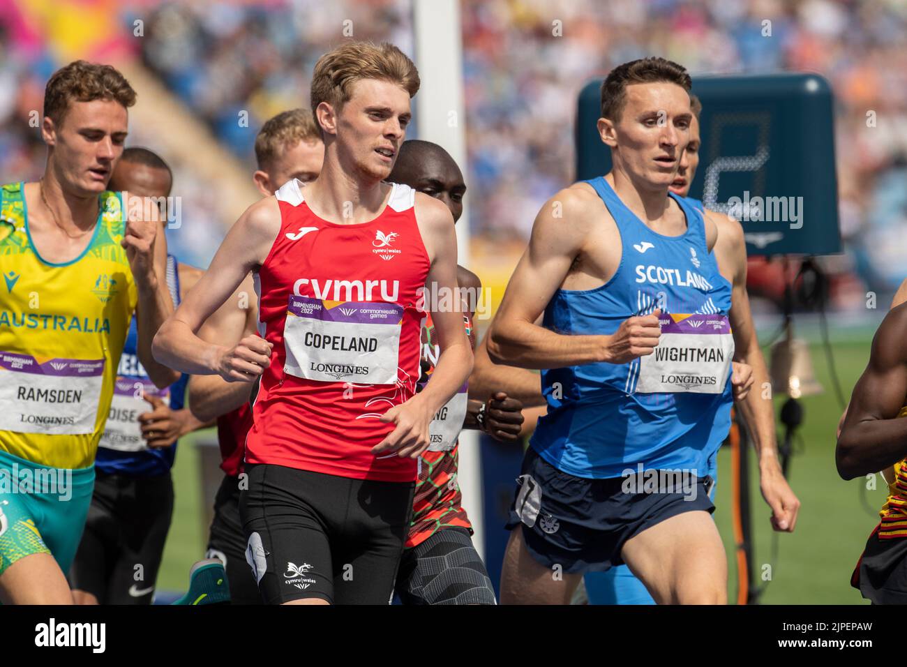 Jake Wightman of Scotland competing in the men’s 1500m heats at ...
