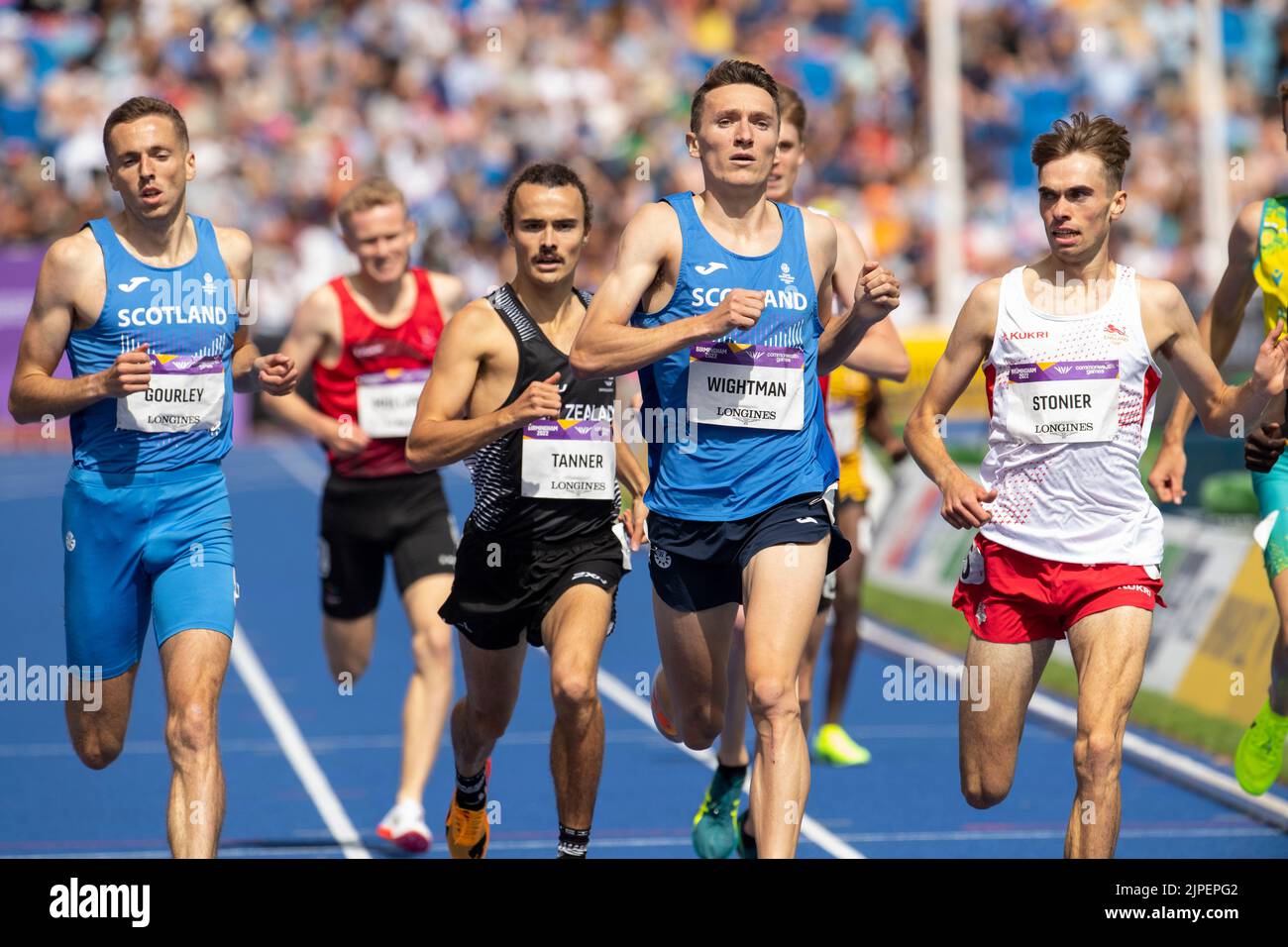 Jake Wightman of Scotland competing in the men’s 1500m heats at ...