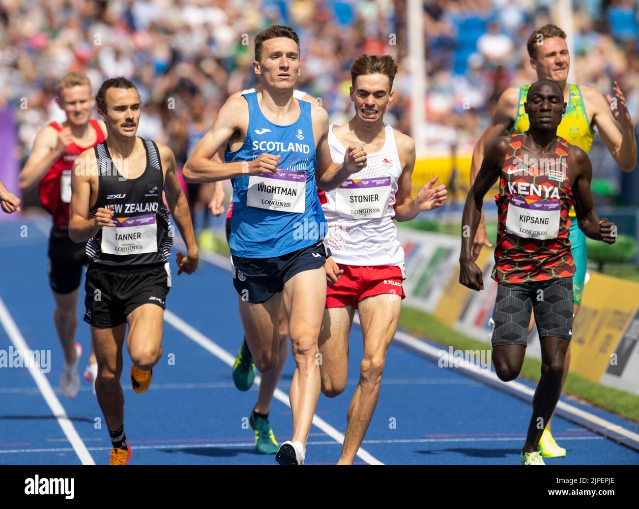Jake Wightman of Scotland competing in the men’s 1500m heats at ...