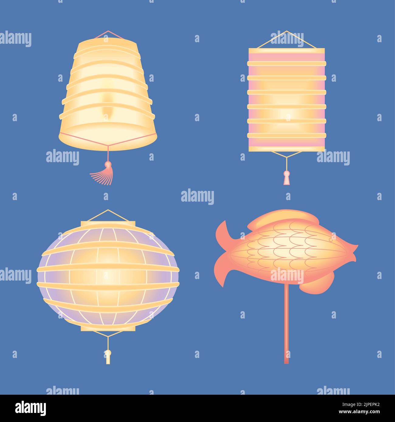 asian traditional lamps Stock Vector Image & Art - Alamy