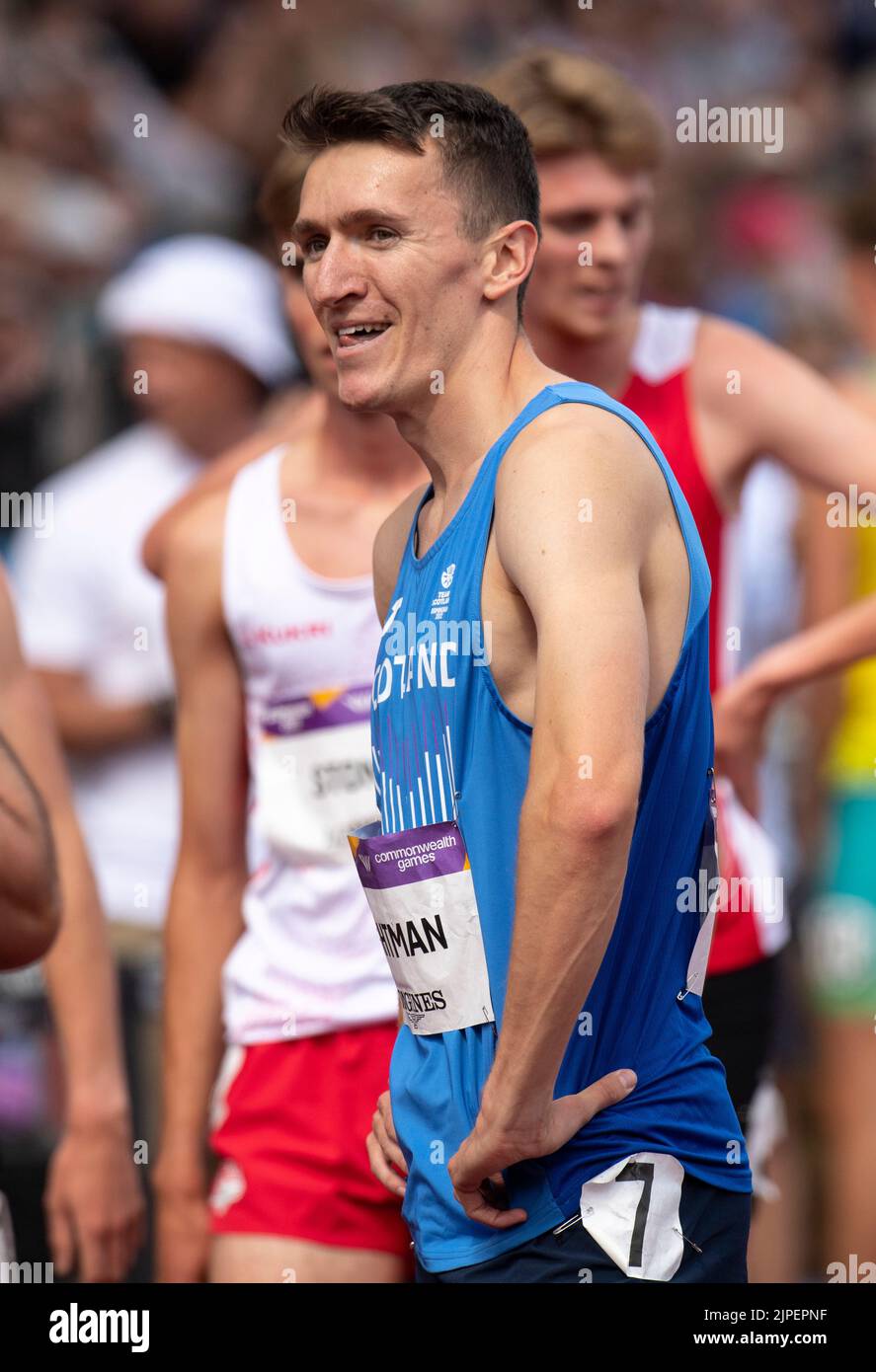 Jake Wightman of Scotland competing in the men’s 1500m heats at ...