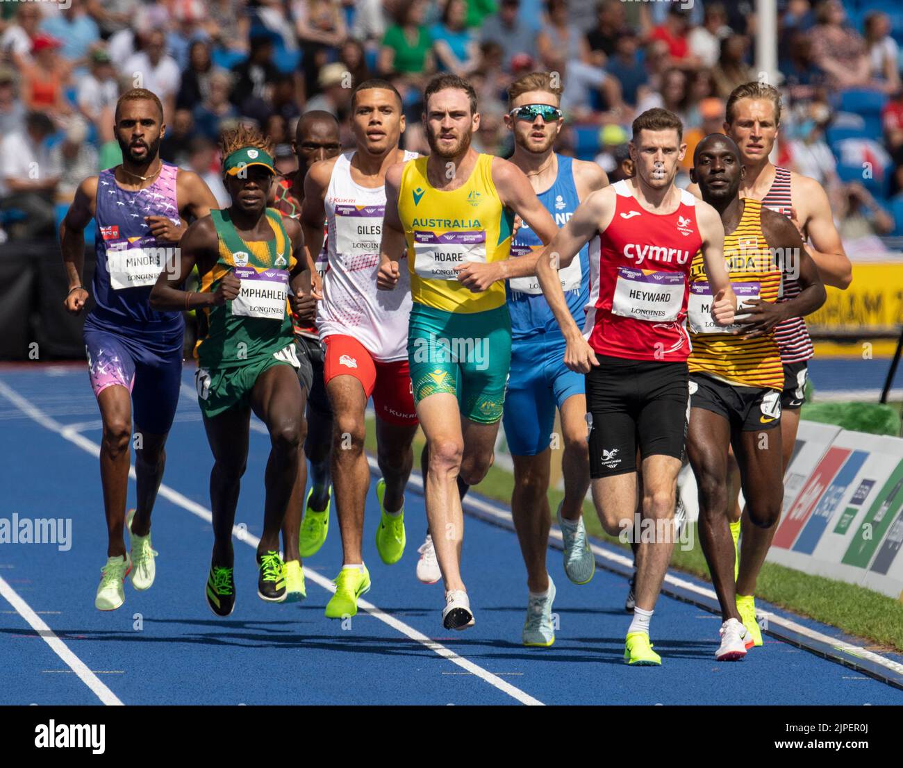 Oliver Hoare of Australia and Jake Heyward of Wales competing in the ...