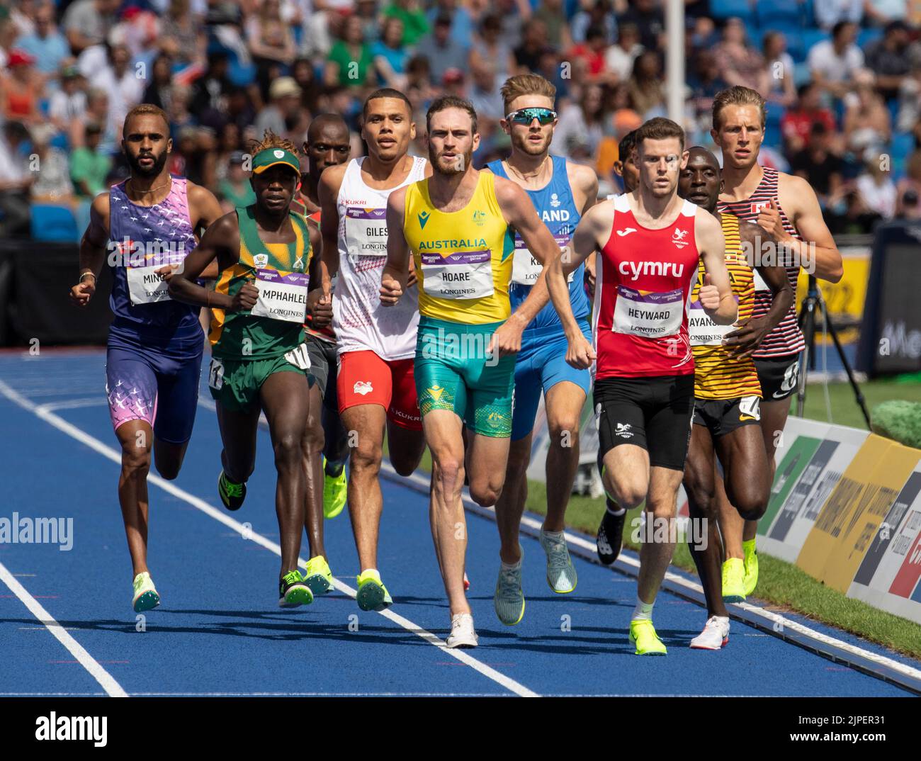 Oliver Hoare of Australia and Jake Heyward of Wales competing in the ...