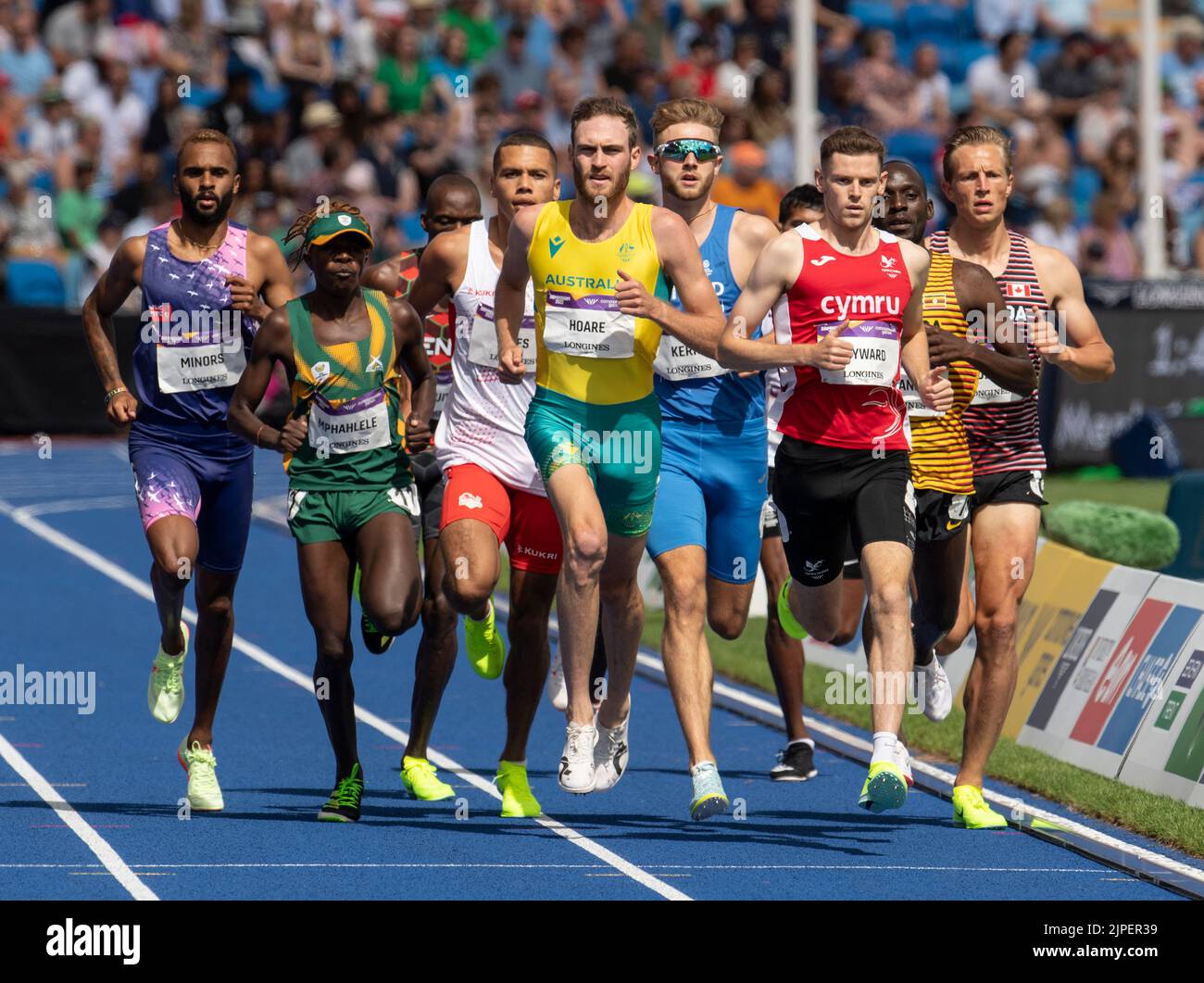 Oliver Hoare of Australia and Jake Heyward of Wales competing in the ...