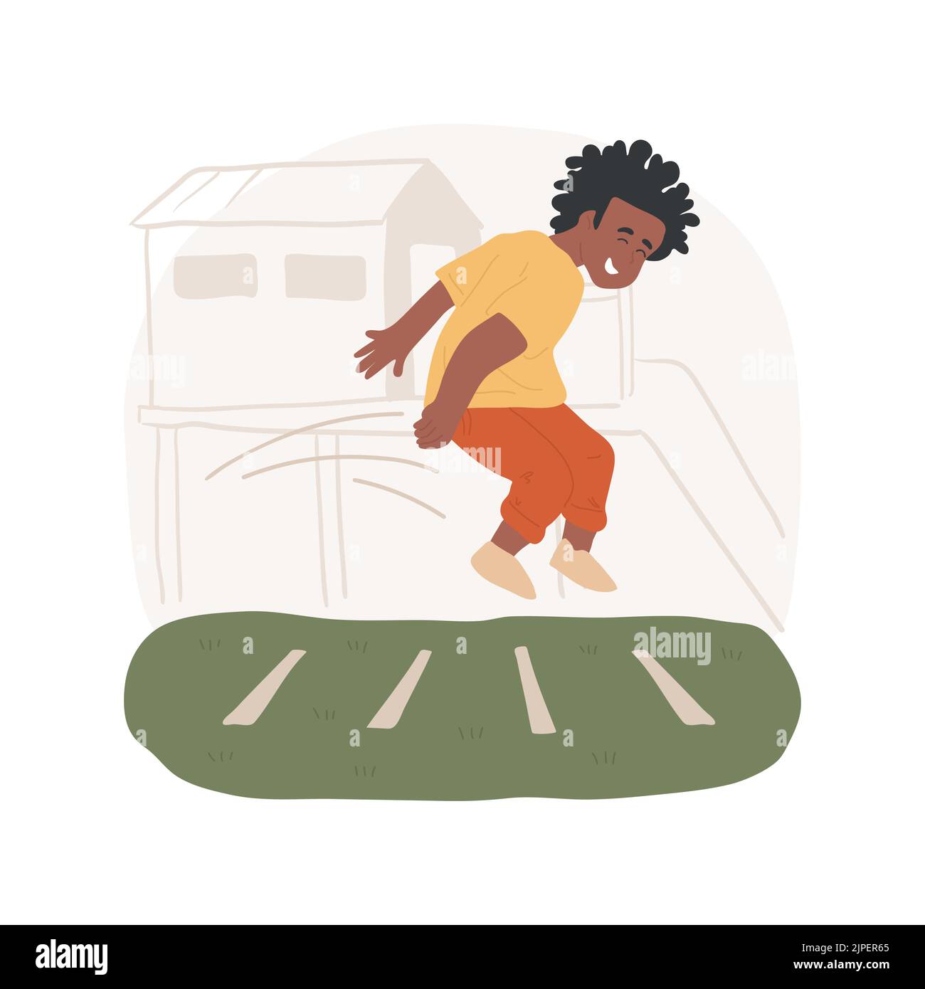 Jumping forward isolated cartoon vector illustration. Jumping forward ...