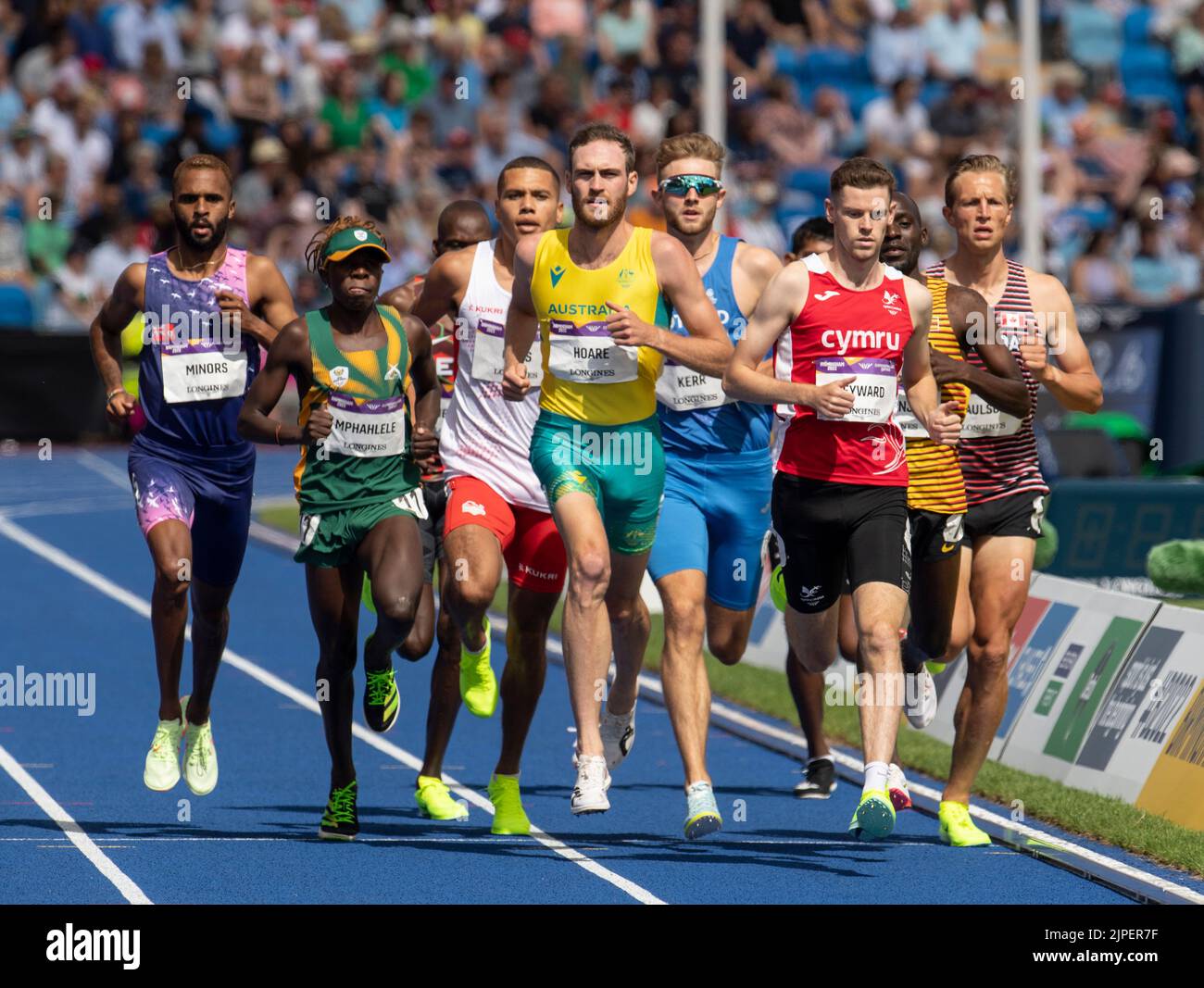 Oliver Hoare of Australia and Jake Heyward of Wales competing in the ...