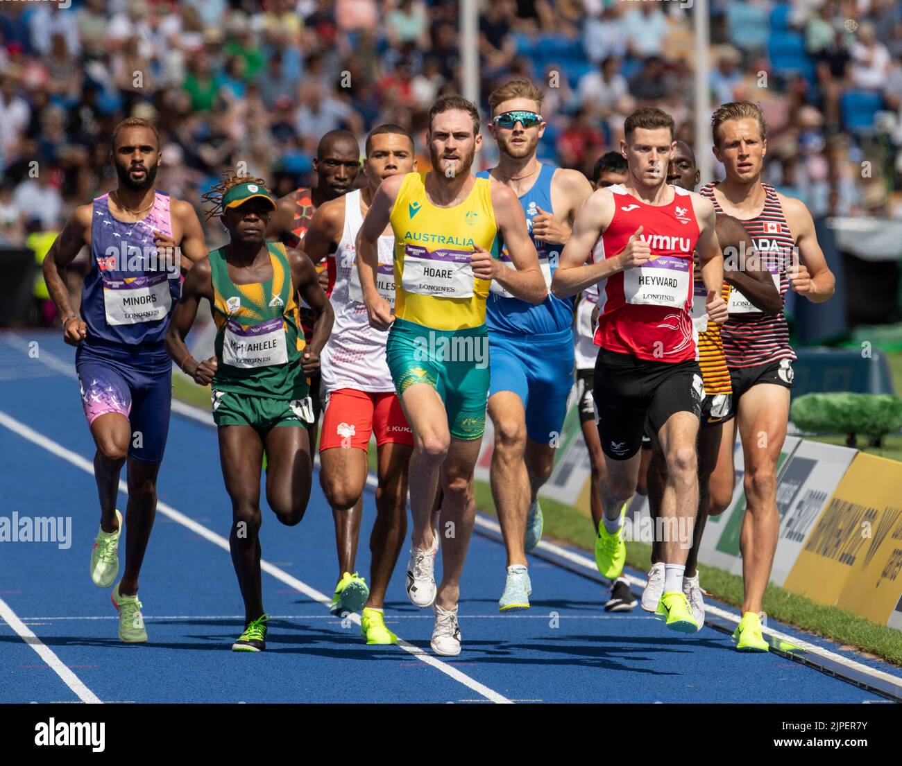 Oliver Hoare of Australia and Jake Heyward of Wales competing in the ...