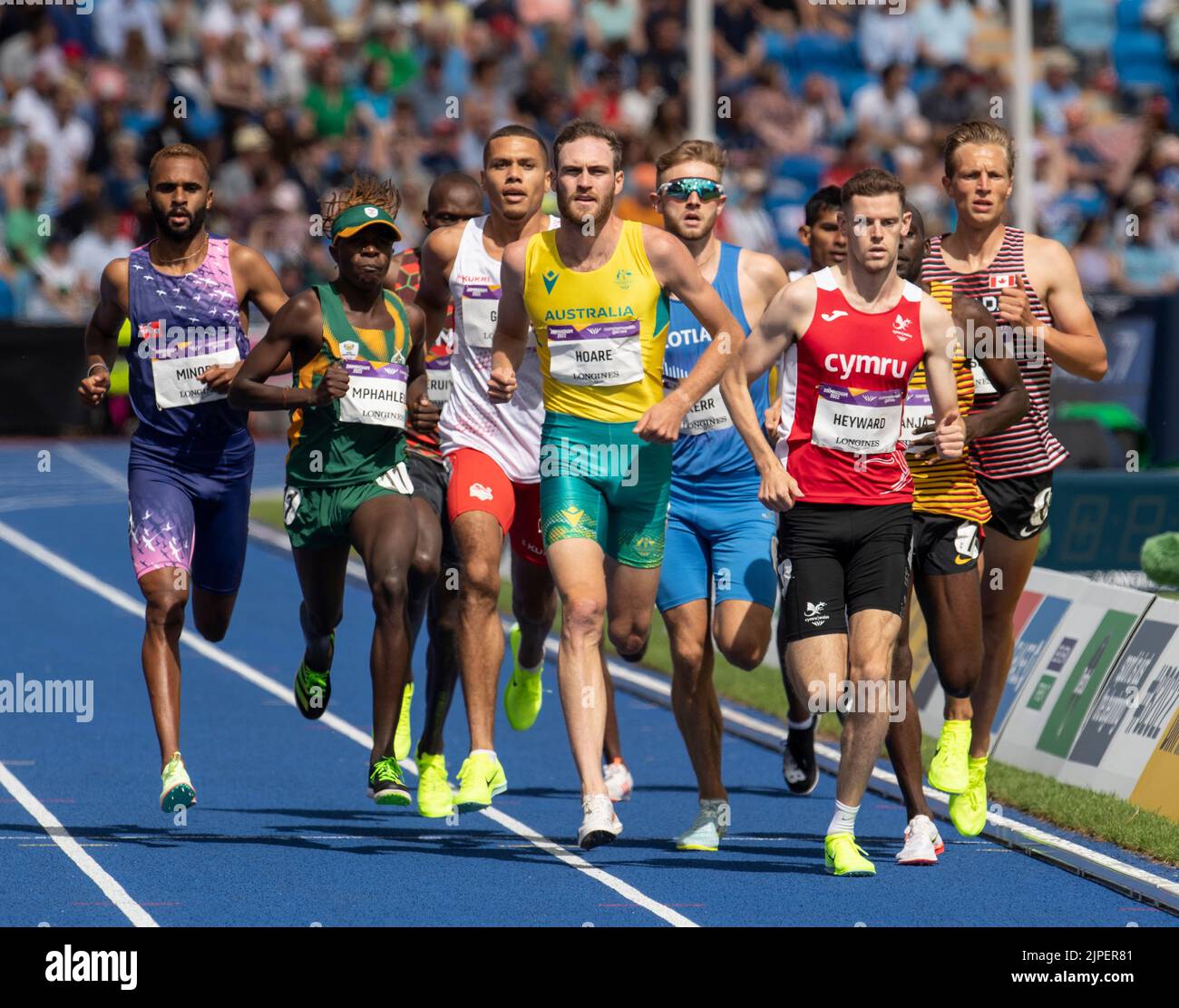 Oliver Hoare of Australia and Jake Heyward of Wales competing in the ...
