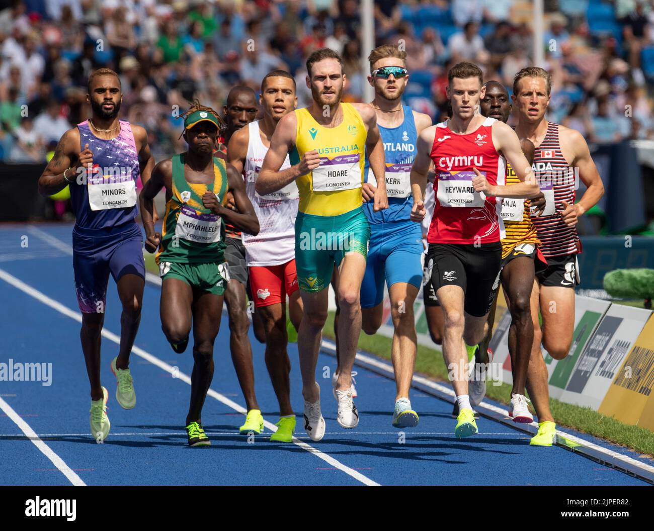 Oliver Hoare of Australia and Jake Heyward of Wales competing in the ...