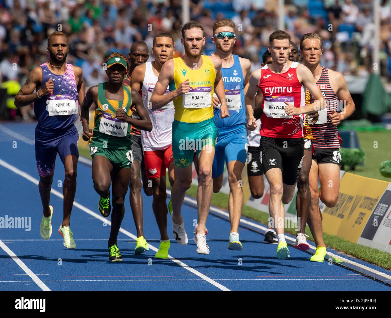 Oliver Hoare of Australia and Jake Heyward of Wales competing in the ...