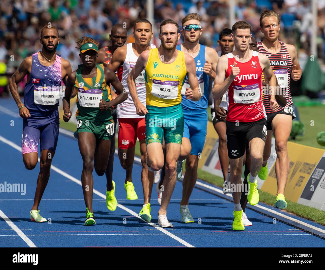Oliver Hoare of Australia and Jake Heyward of Wales competing in the ...