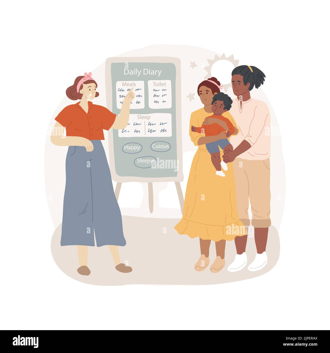 Record keeping isolated cartoon vector illustration. Keeping record of ...