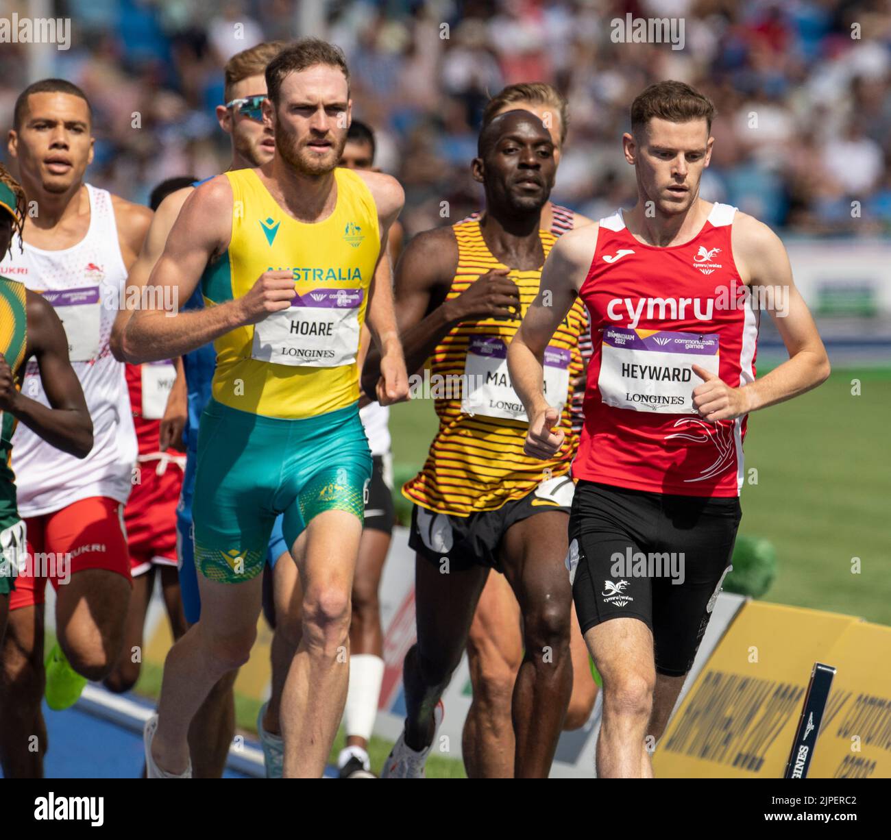 Oliver Hoare of Australia and Jake Heyward of Wales competing in the ...