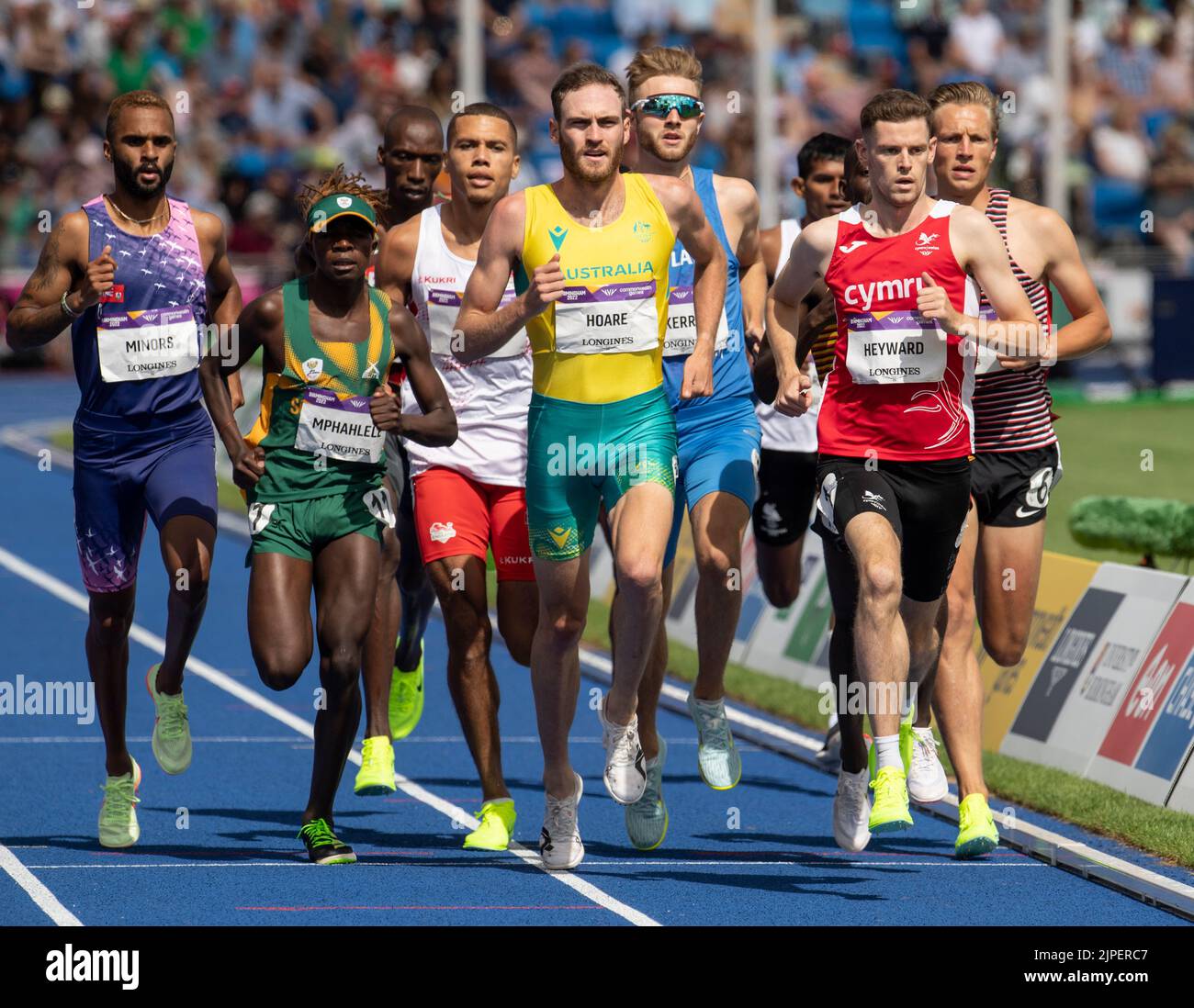 Oliver Hoare of Australia and Jake Heyward of Wales competing in the ...