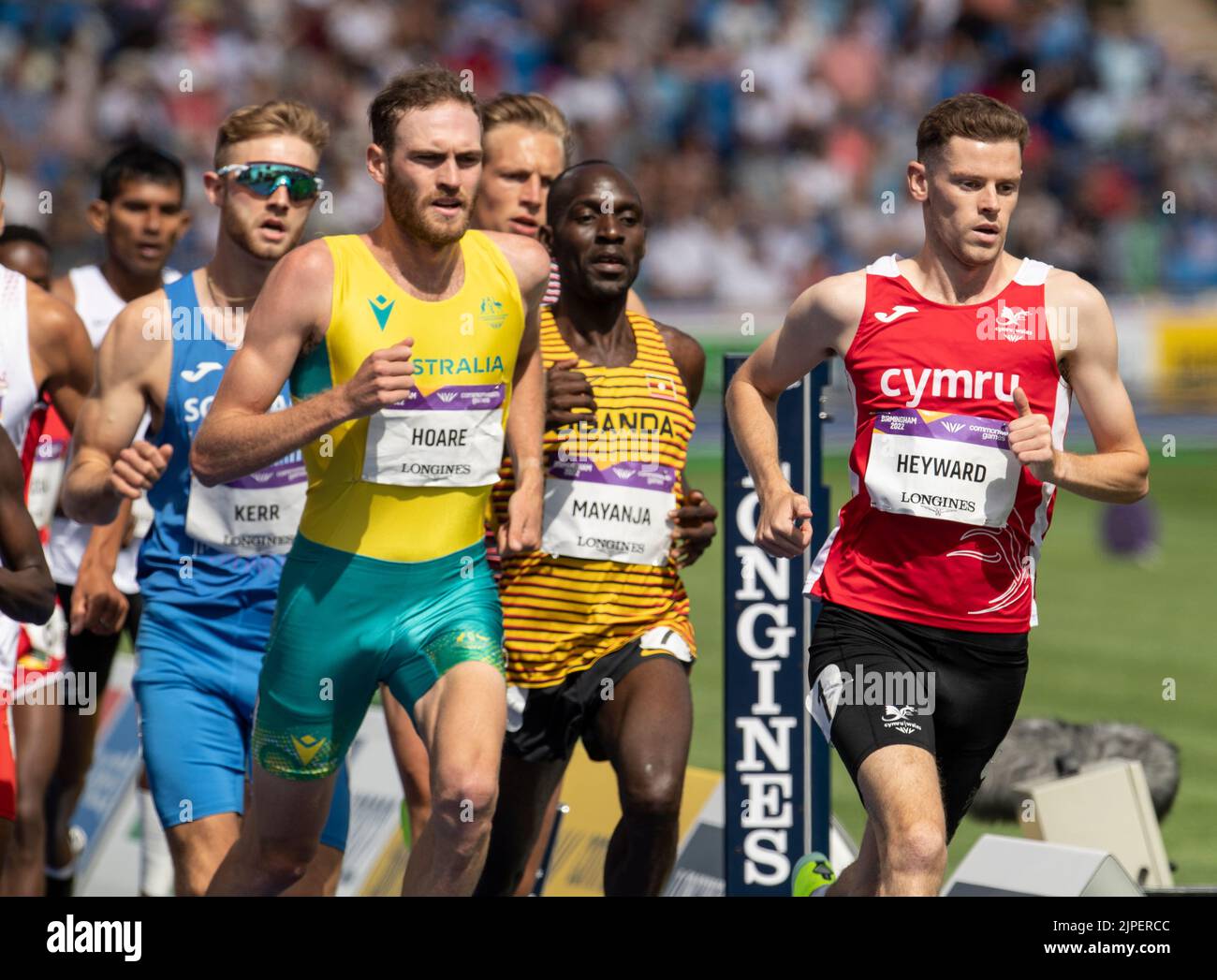 Oliver Hoare of Australia and Jake Heyward of Wales competing in the ...