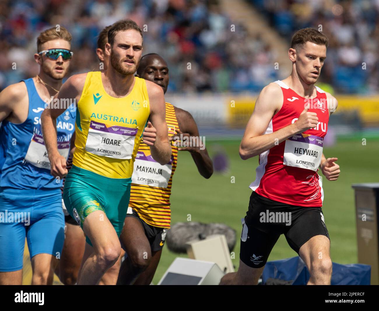 Oliver Hoare of Australia and Jake Heyward of Wales competing in the ...