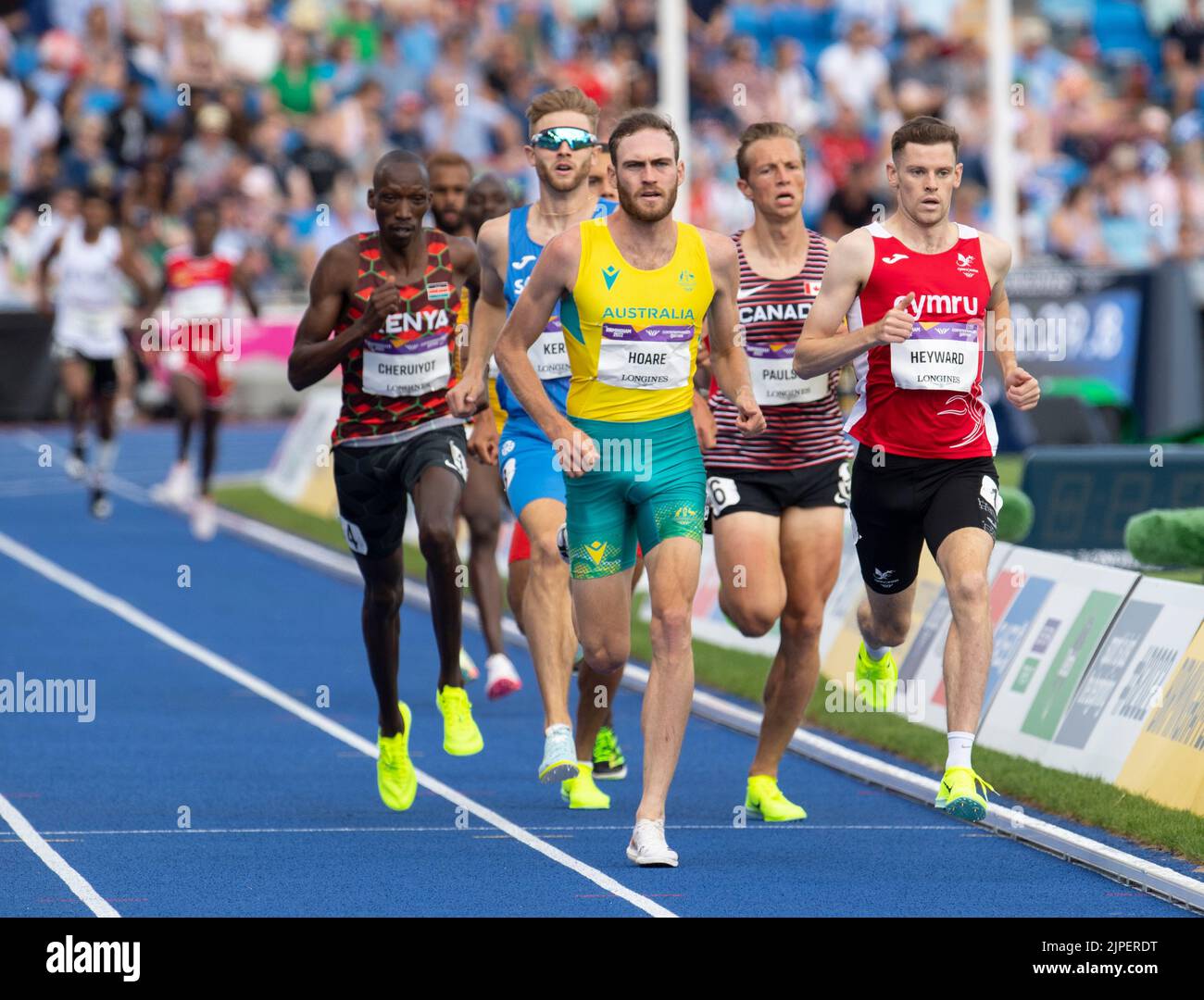 Oliver Hoare of Australia and Jake Heyward of Wales competing in the ...