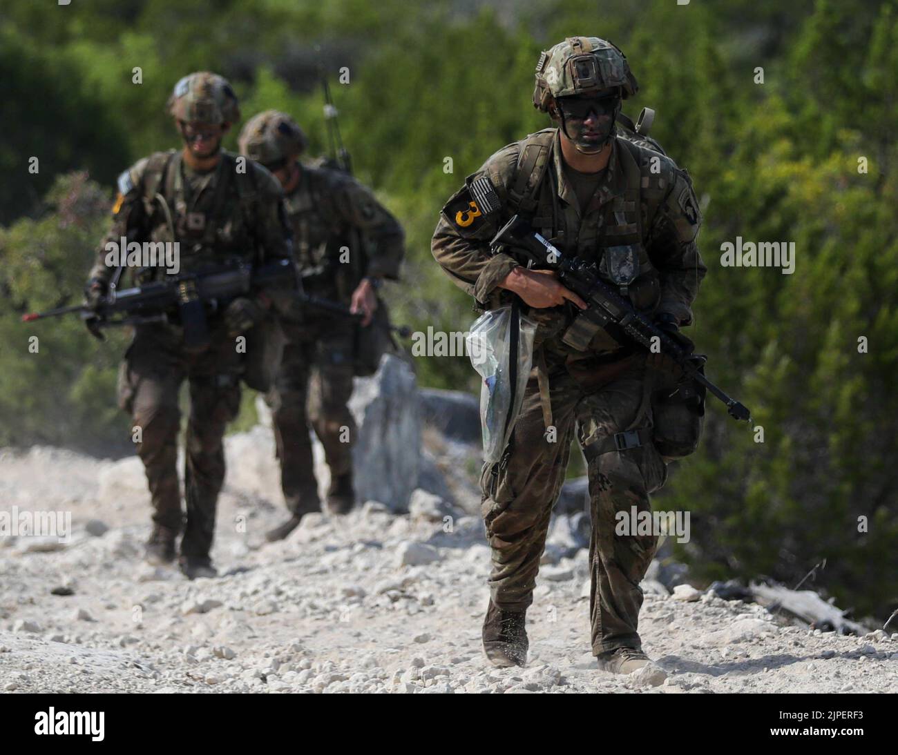 Fort Hood, Texas, USA. 16th Aug, 2022. Sergeant Andrew Row from 2nd ...