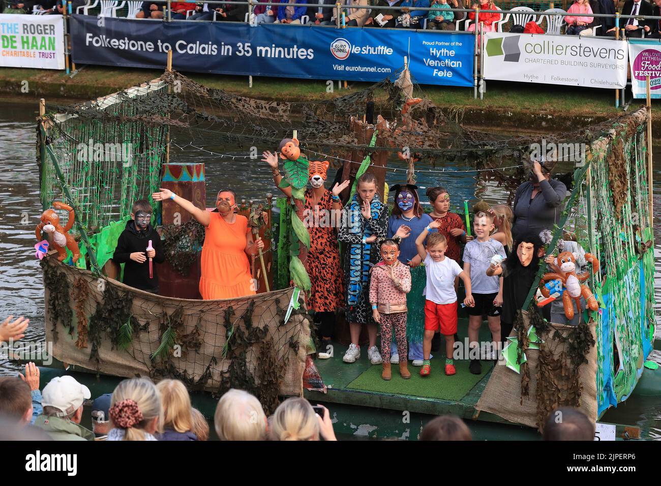 An animal themed float seen during the fete Stock Photo - Alamy