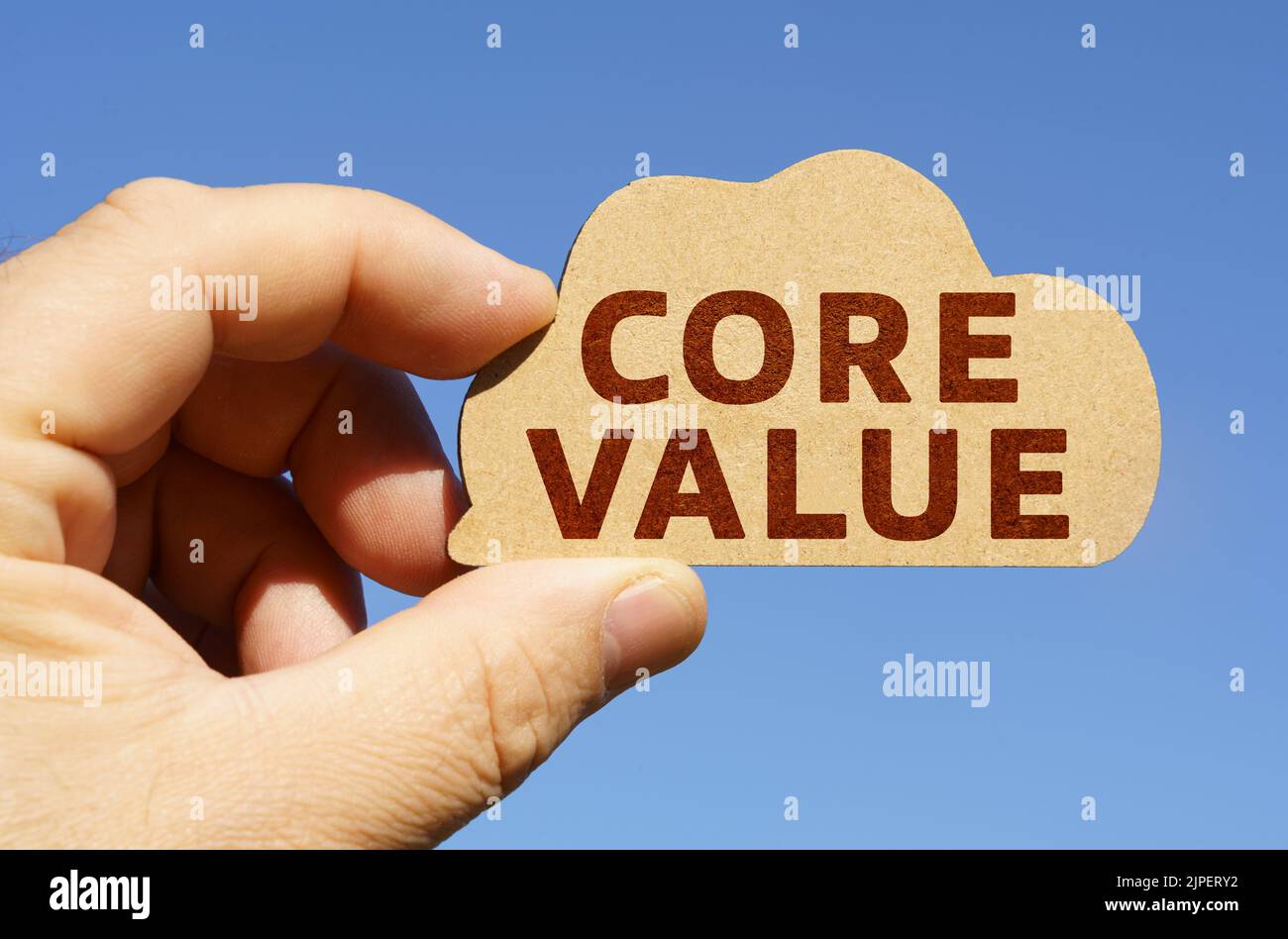 Core values word cloud concept hi-res stock photography and images - Alamy