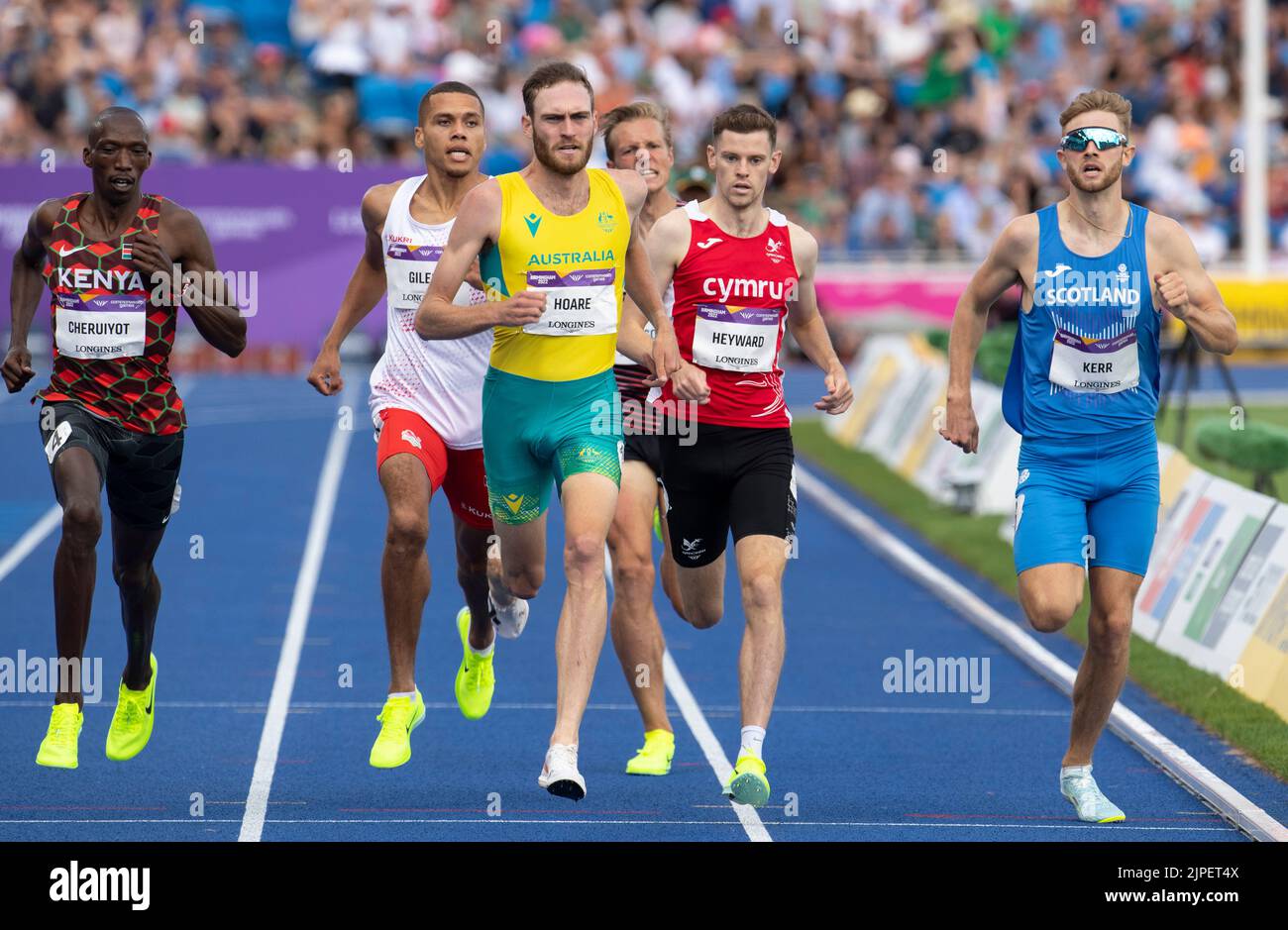 Timothy Cheruiyot, Oliver Hoare, Elliot Giles, Jake Heyward and Josh ...