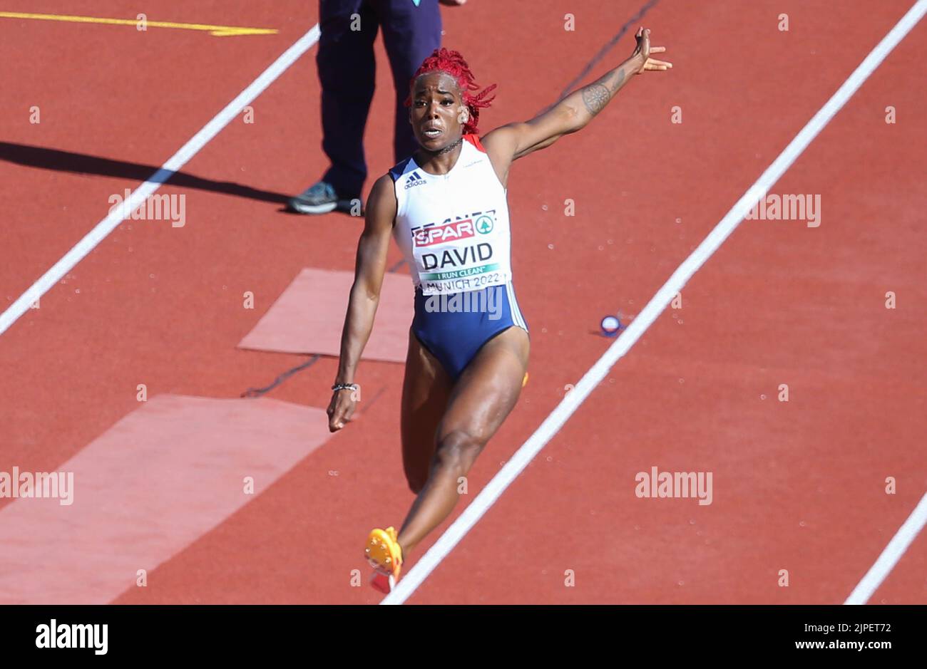 Yanis David of France during the Athletics, Women's Long Jump at the ...