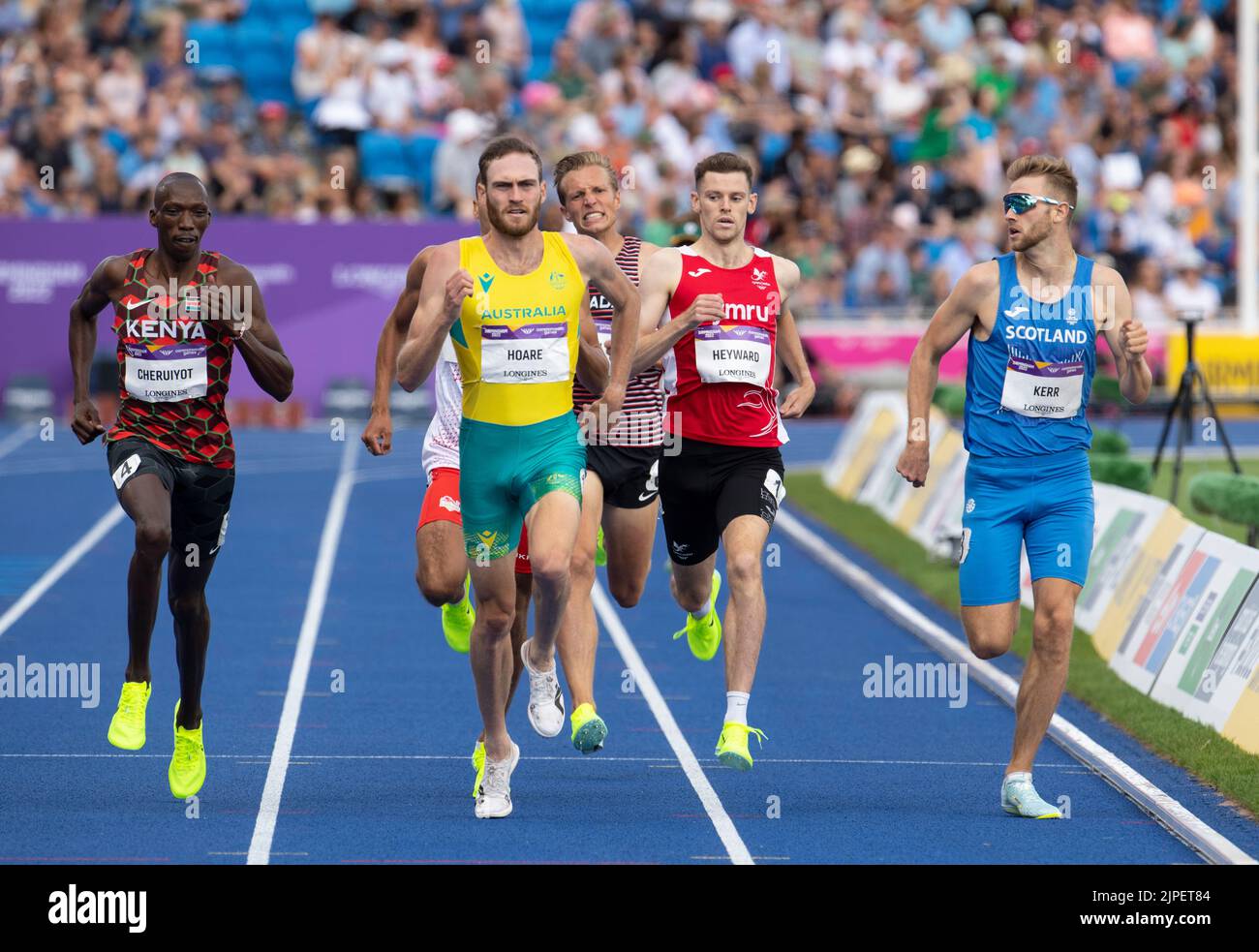 Timothy Cheruiyot, Oliver Hoare, Jake Heyward and Josh Kerr competing ...