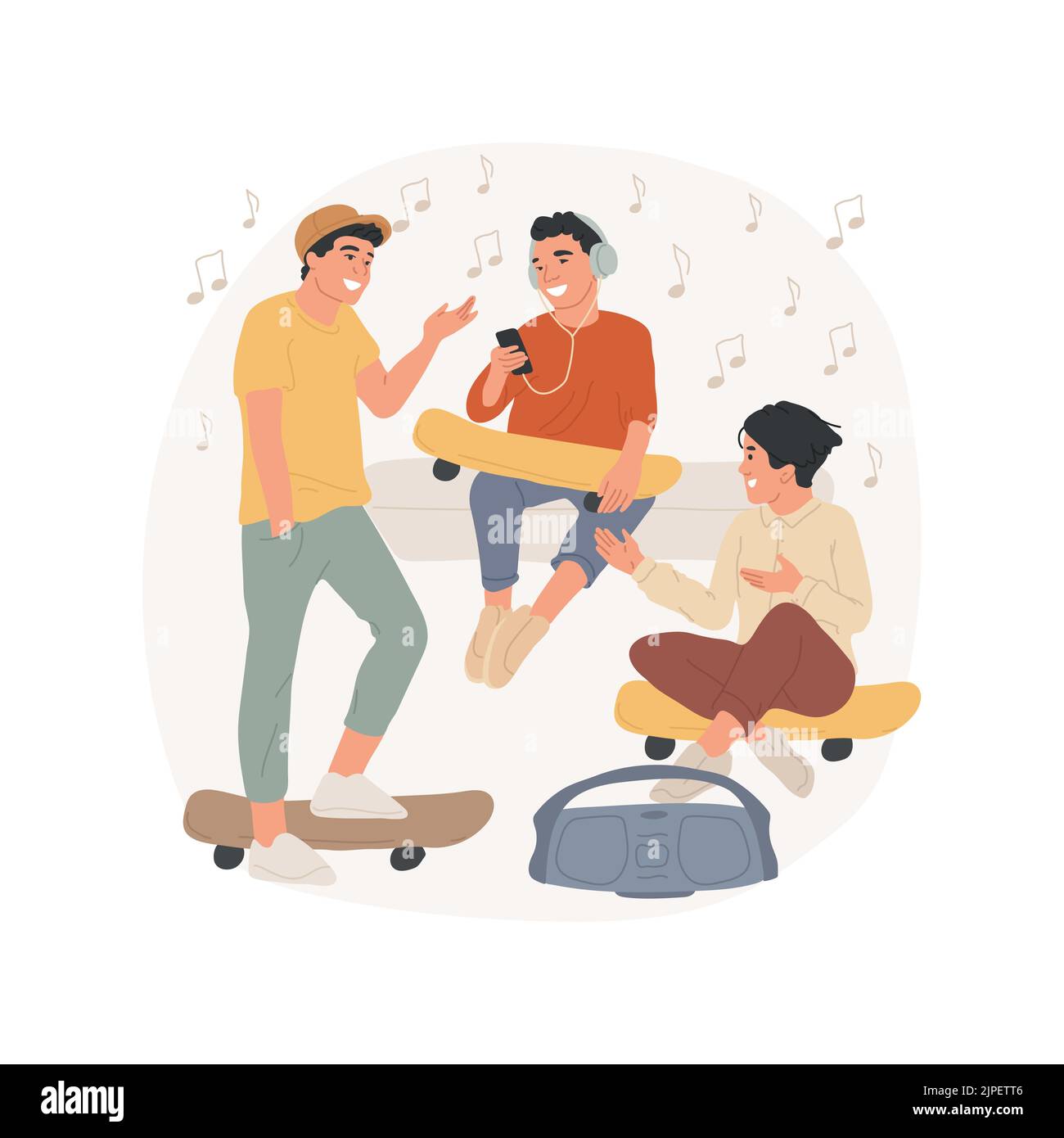 Two Friends Hanging Out Cartoon